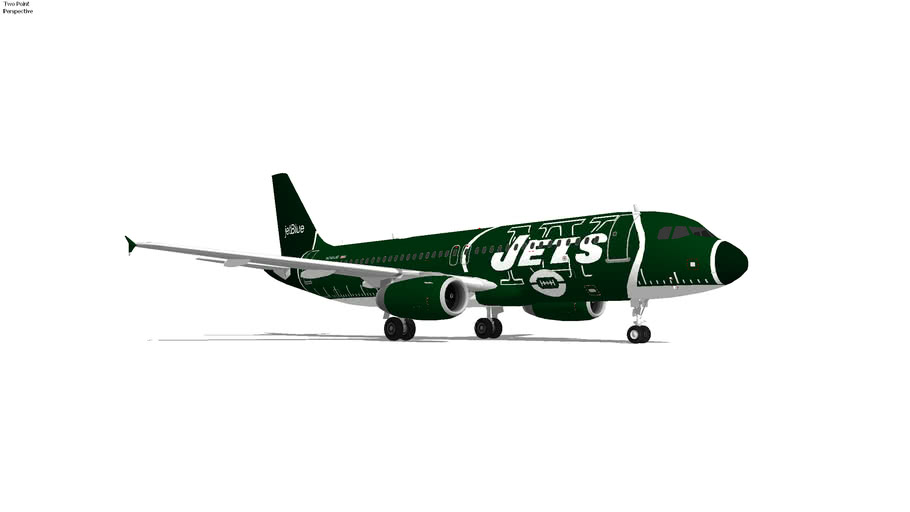 Jetblue Airways Airbus A320-232 (NY Jets Special Livery) (2017 Refresh ...