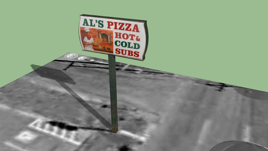 Al's Pizza sign | 3D Warehouse