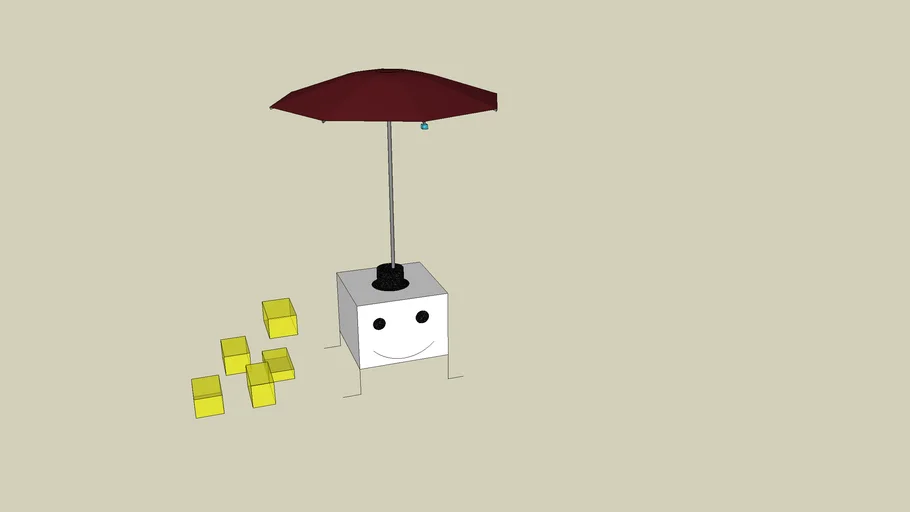 Blocky with ice cube | 3D Warehouse