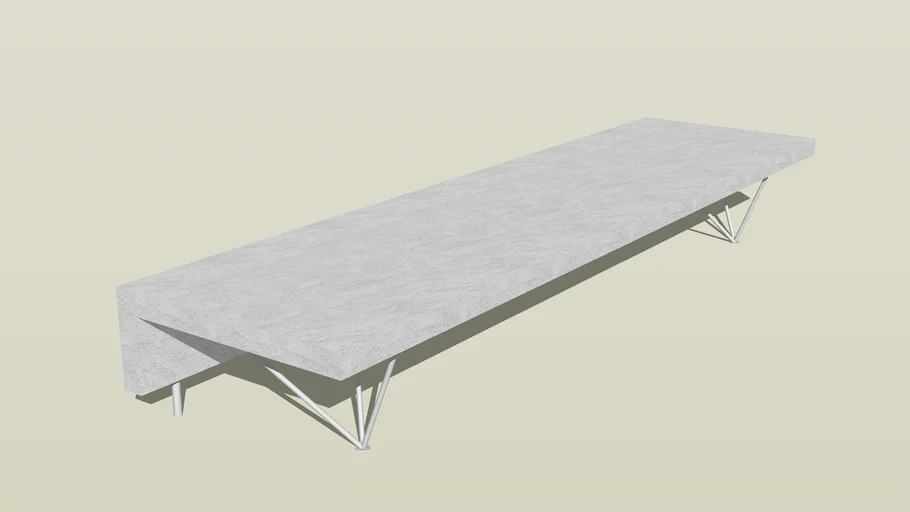 Simple bench | 3D Warehouse