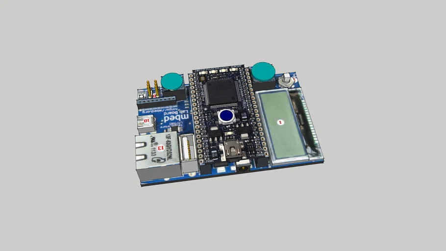 mbed LPC1768 with Application Board | 3D Warehouse