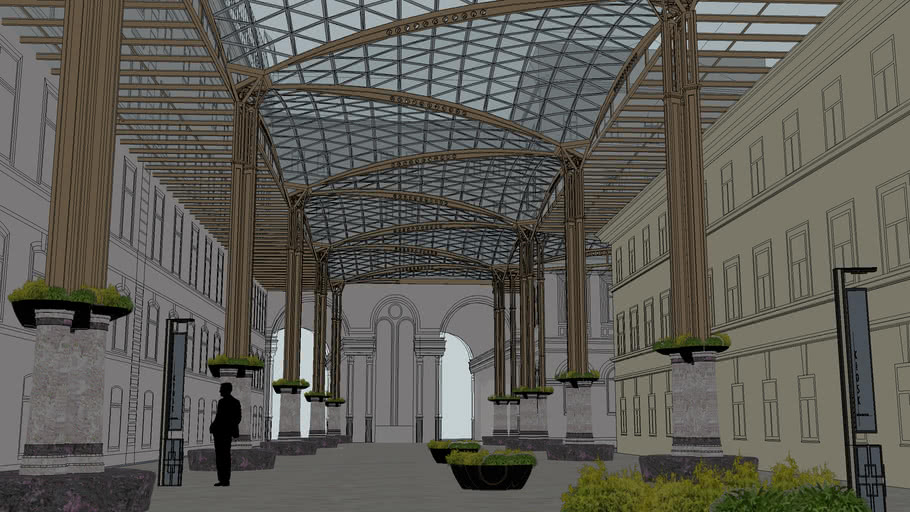 Indoor Pedestrian Gallery | 3D Warehouse