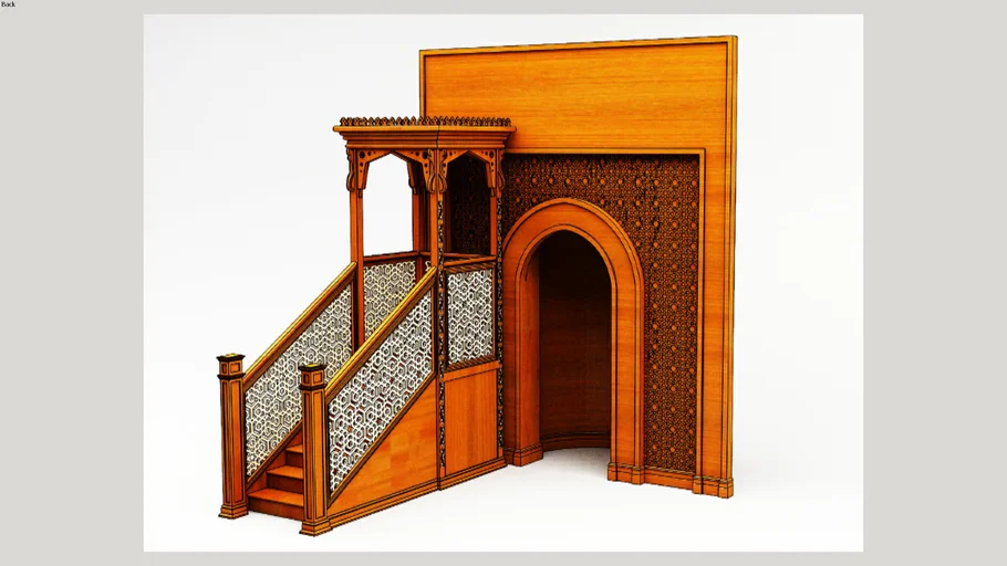 Wooden Minbar | 3D Warehouse