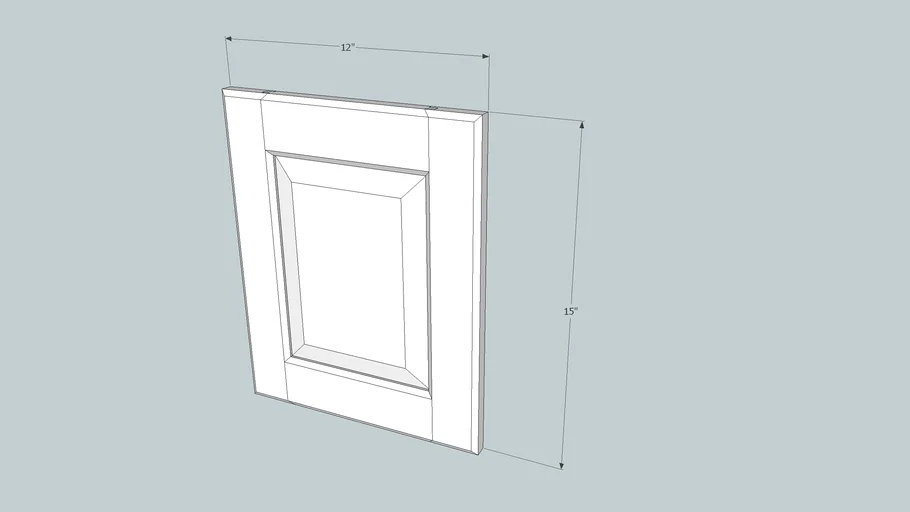 Mission Style Raised Panel Door (components) | 3D Warehouse
