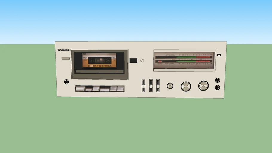 Toshiba PC-445 cassette deck | 3D Warehouse