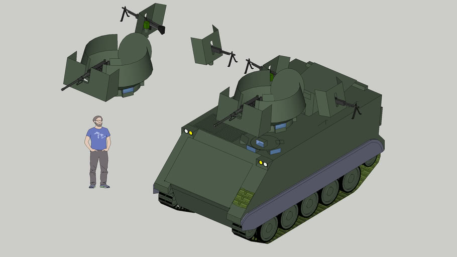 M113 ACAV (Armored Cavalry Assault Vehicle), USA | 3D Warehouse