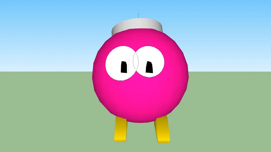 cute pink bomb-omb with glasses | 3D Warehouse