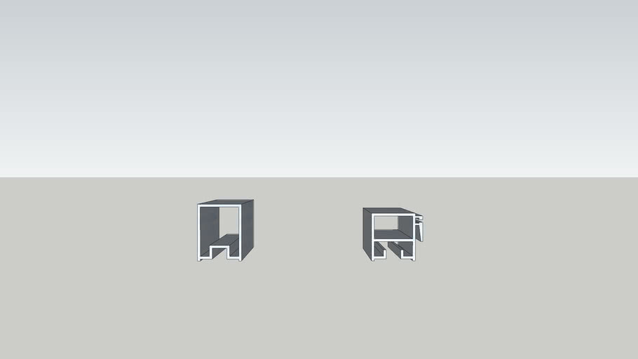 lockstile and interlocker for sliding door | 3D Warehouse