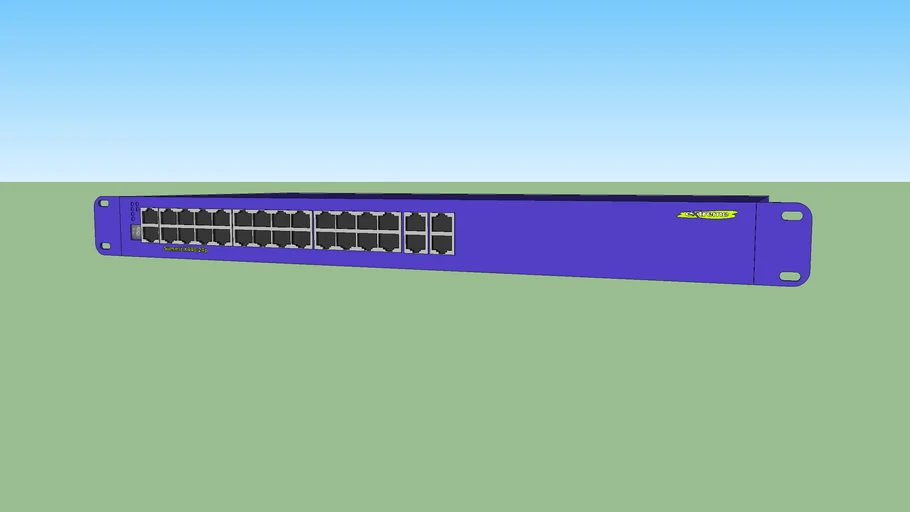 Extreme Networks Summit X440 24-port PoE+ managed switch | 3D Warehouse