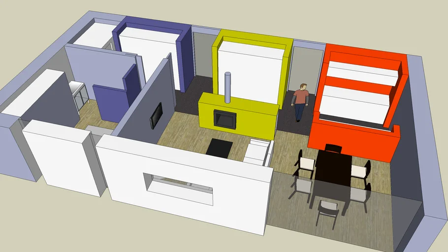 Maison 3 modules | 3D Warehouse