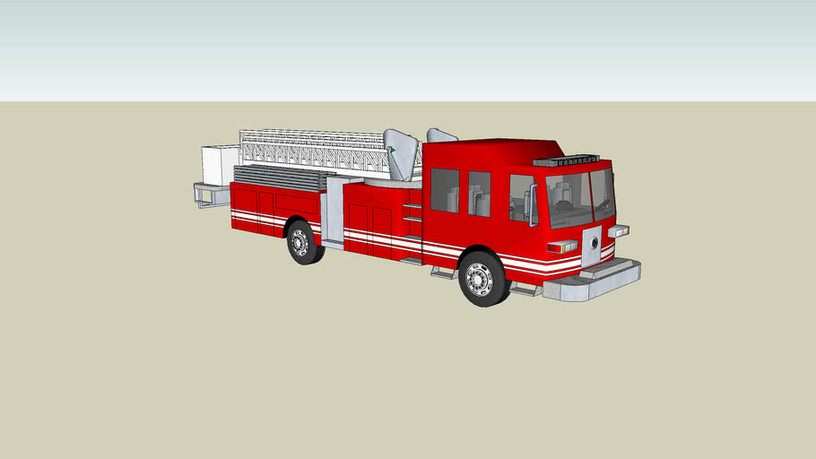 Blank Fire Truck, Sutphen SP70 | 3D Warehouse