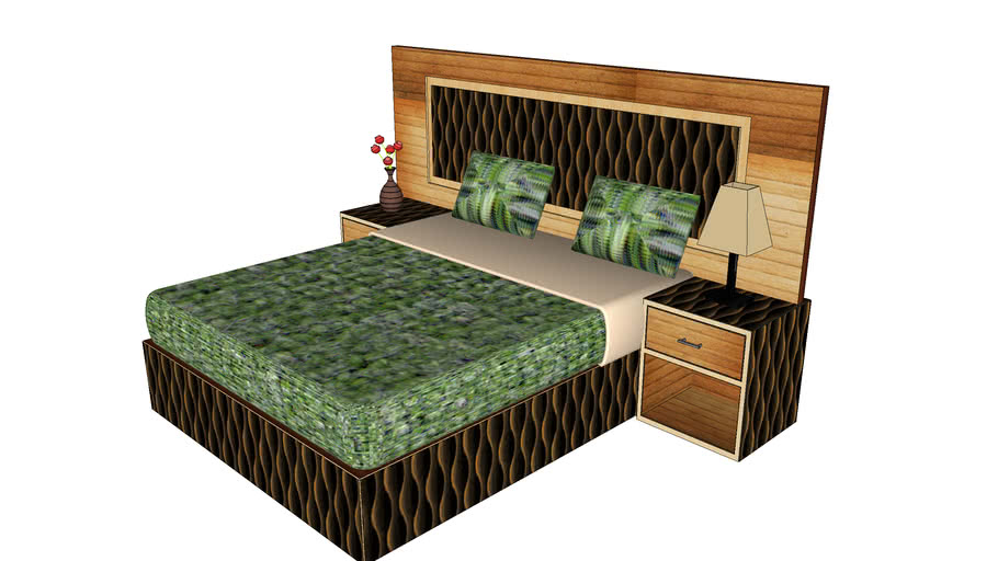 bed+side table+wooden+modern | 3D Warehouse