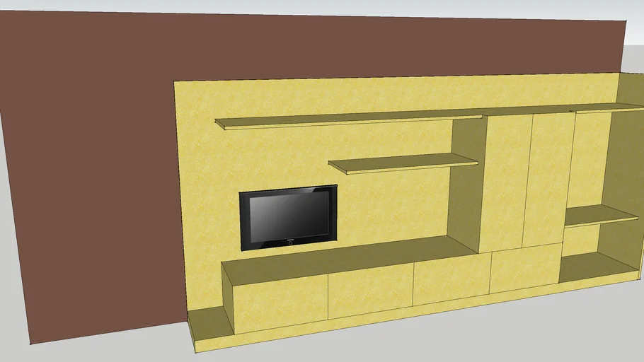 TV wall unit | 3D Warehouse