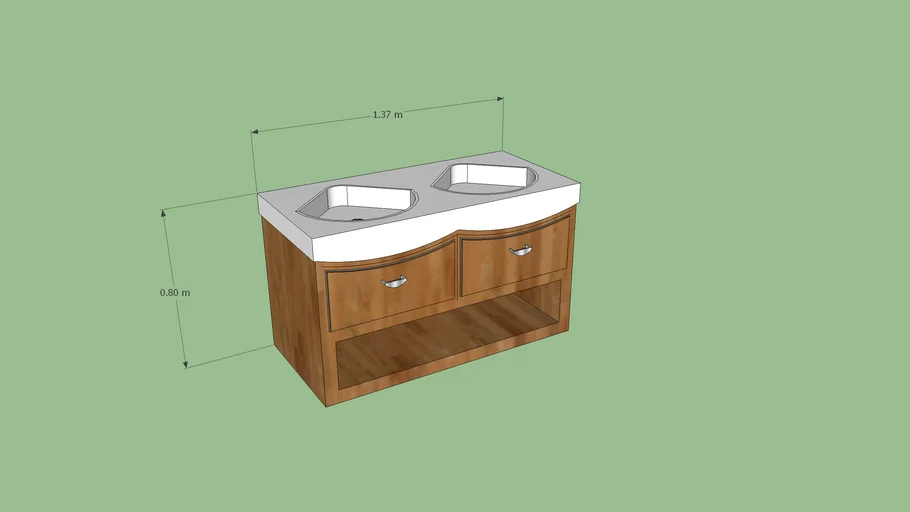 vanity counter | 3D Warehouse
