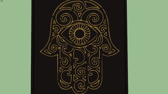 Hamsa Wall Frame | 3D Warehouse