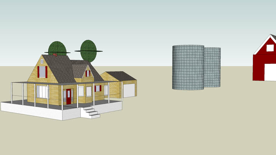 Farmhouse Exterior | 3D Warehouse