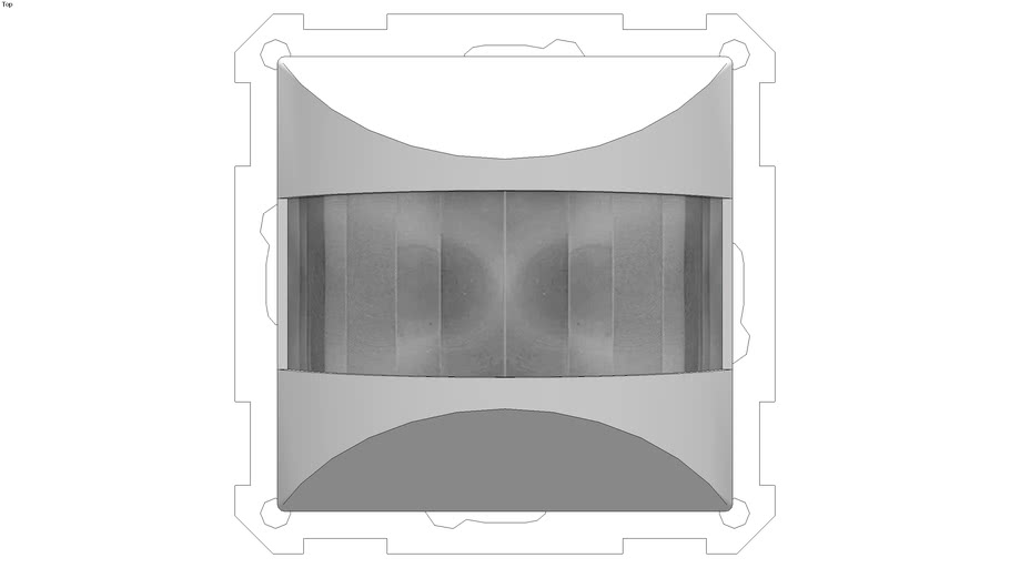 System M ARGUS 180 flush-mounted sensor module, active white, glossy ...