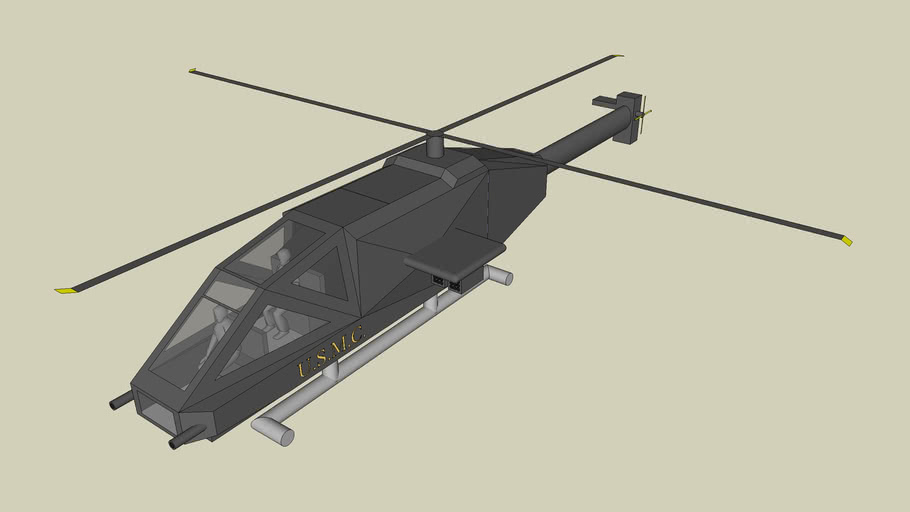 Attack Helicopter Version 2 | 3D Warehouse