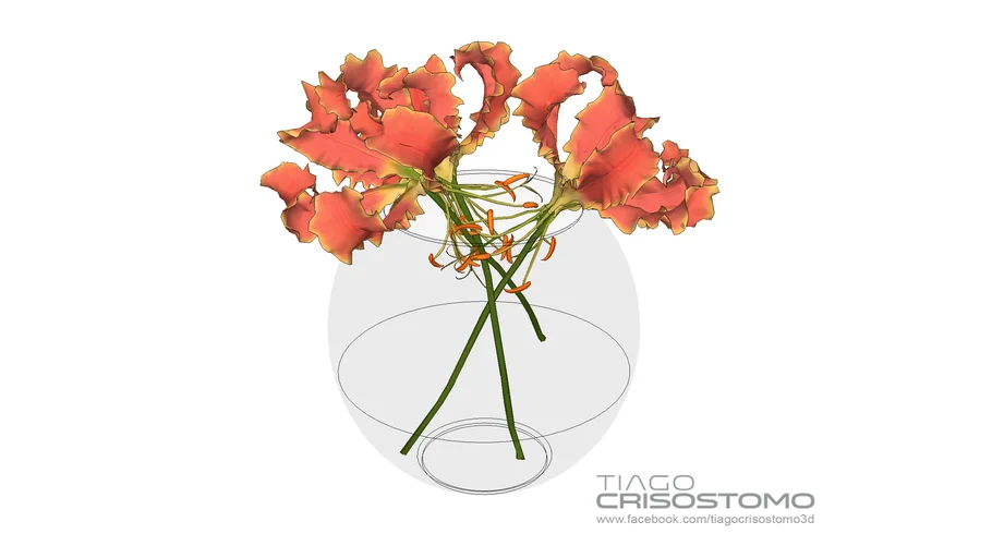 Vase with flowers | 3D Warehouse