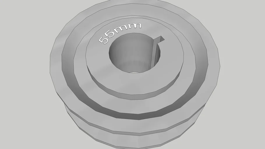 Pulley 55mm | 3D Warehouse