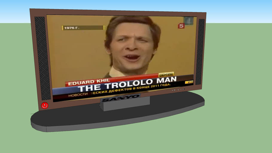 Plasma TV with trololo man | 3D Warehouse