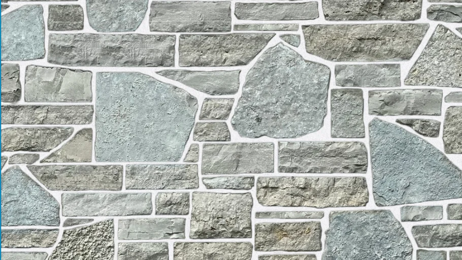 'Rustic Rubble' (White Joint) Seamless Natural Stone Veneer Building ...