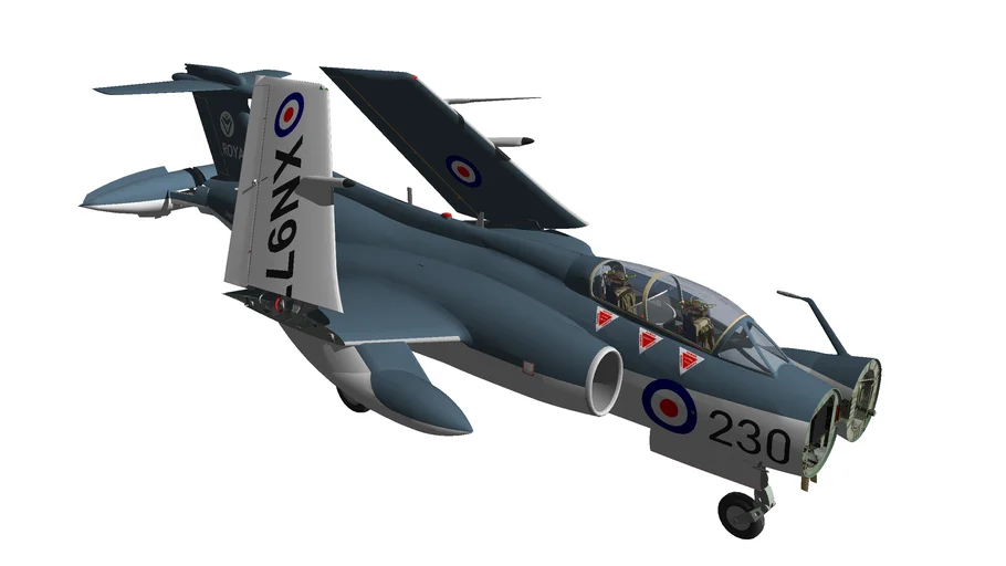Blackburn Hawker Siddeley Buccaneer S2 | 3D Warehouse