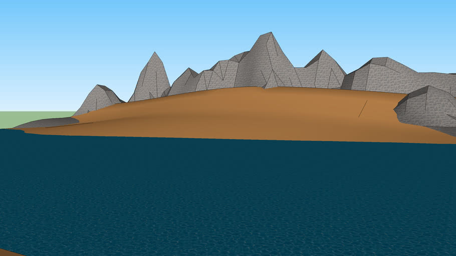 Seaside beach terrain | 3D Warehouse