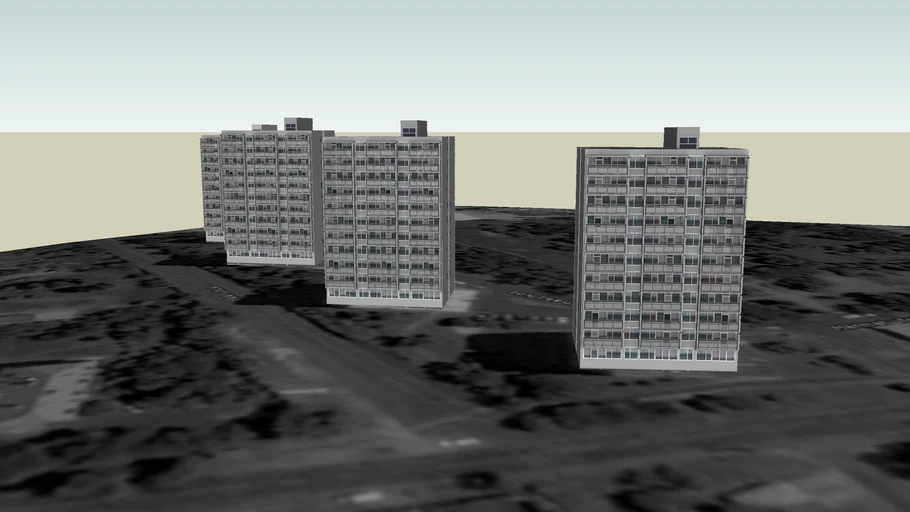 Panel házak az Ihász közben | 3D Warehouse