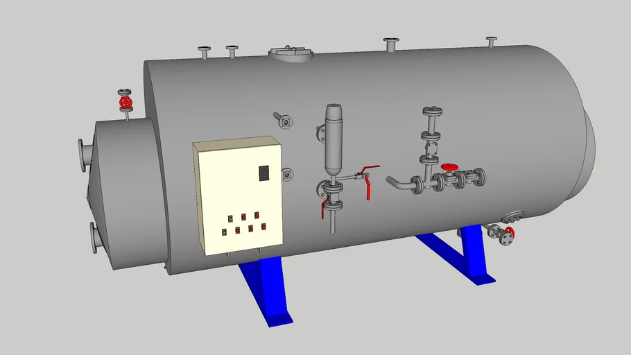 precalentador preheater calentador heater caldera boiler | 3D Warehouse