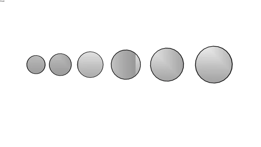 AERIE Modern Industrial Large Round Wall Mirror | 3D Warehouse