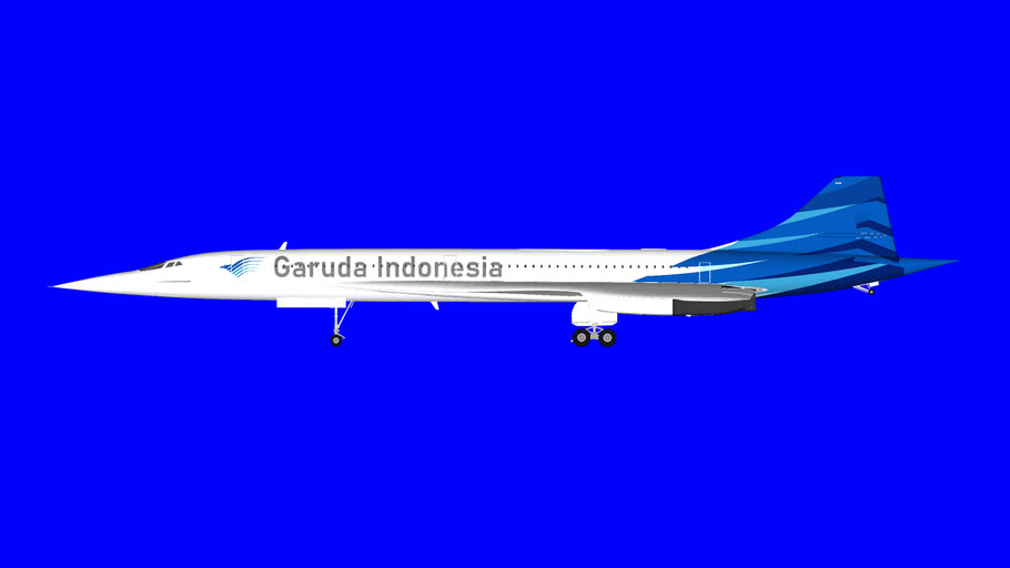 Garuda Indonesia Aérospatiale Concorde | 3D Warehouse
