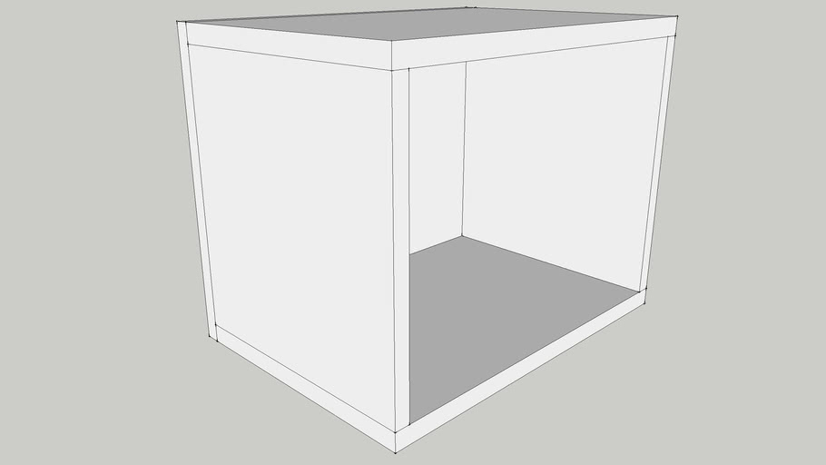450 Wall Module - Open without Shelf 450x320x360 CID_CP10000189 | 3D ...