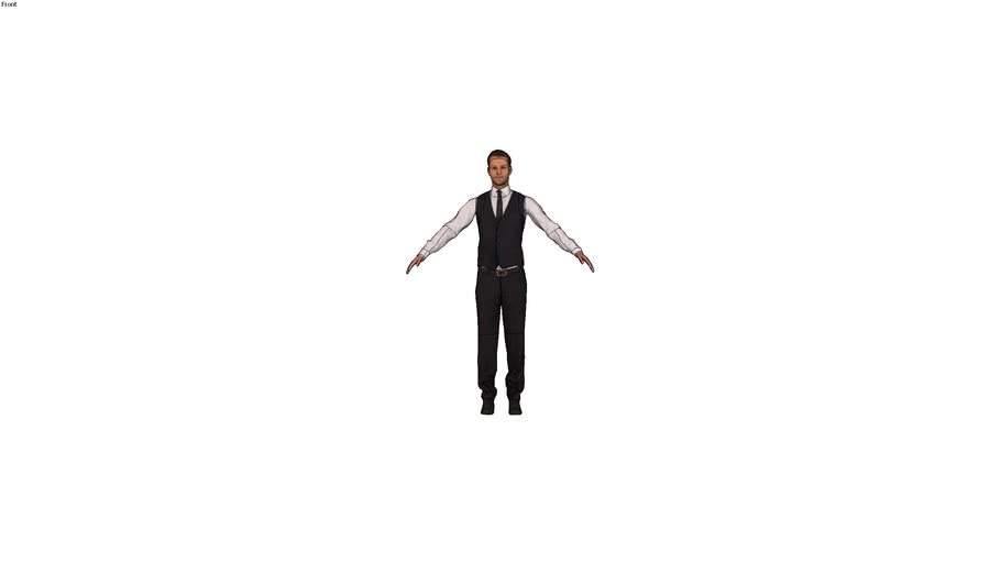 Renderpeople - Eric Rigged 001 - 3D Rigged Business Man | 3D Warehouse