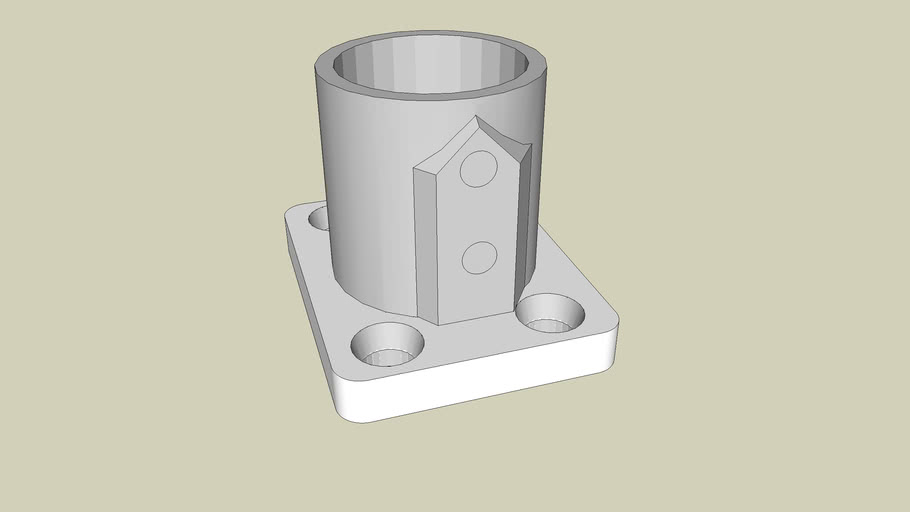 #150-S-PC Rectangular Base Flange | 3D Warehouse