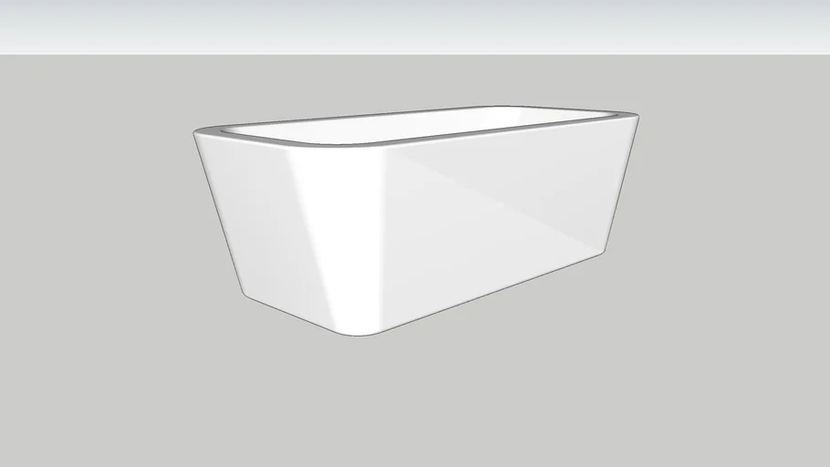 Waters Baths - Bracken Freestanding Bath - 1670mm | 3D Warehouse