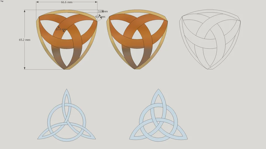 Celtic Trefoil 01 | 3D Warehouse