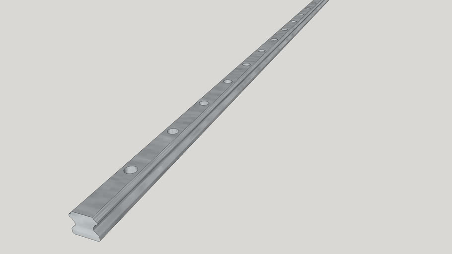 HIWIN HG HGR-20 HGR20 Linear guide rails 1000mm | 3D Warehouse