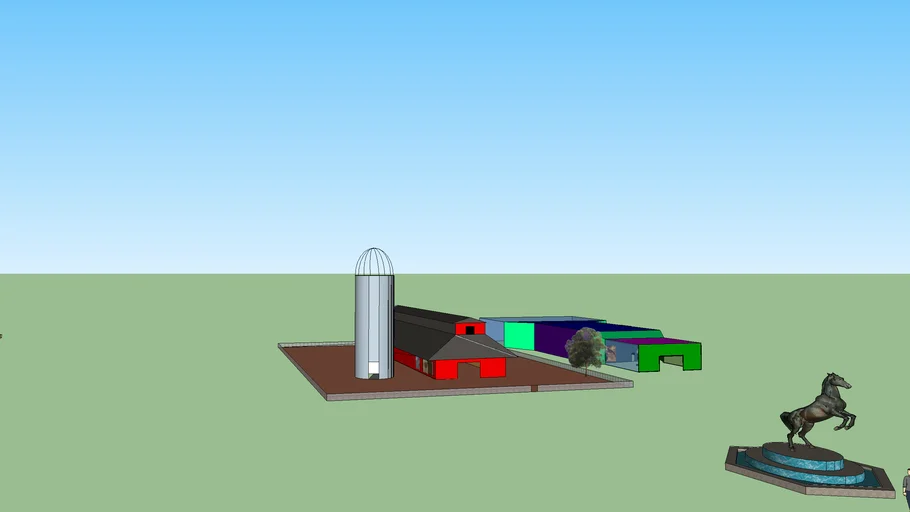 horse barn and dragon museums | 3D Warehouse