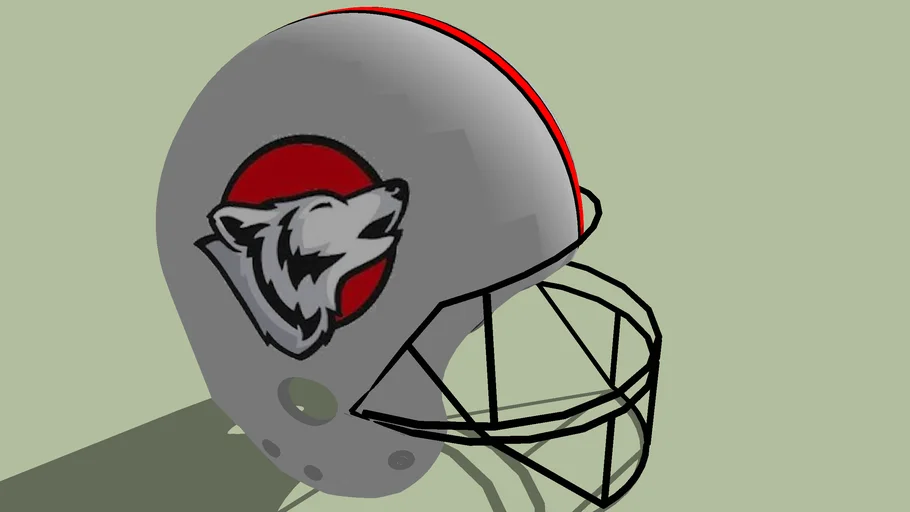 Edinburgh Wolves football helmet | 3D Warehouse