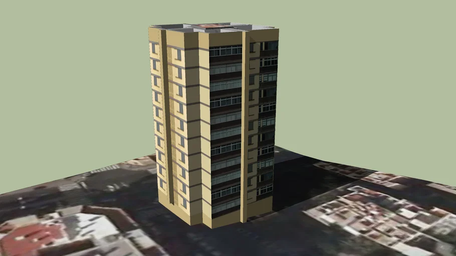 Edificio en Avenida Escaleritas (frente a torres comasa) | 3D Warehouse