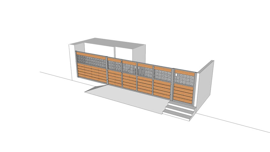 compound gate | 3D Warehouse