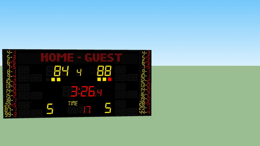 AKTYWNA TABLICA WYNIKÓw / ACTIVE SCOREBOARD | 3D Warehouse