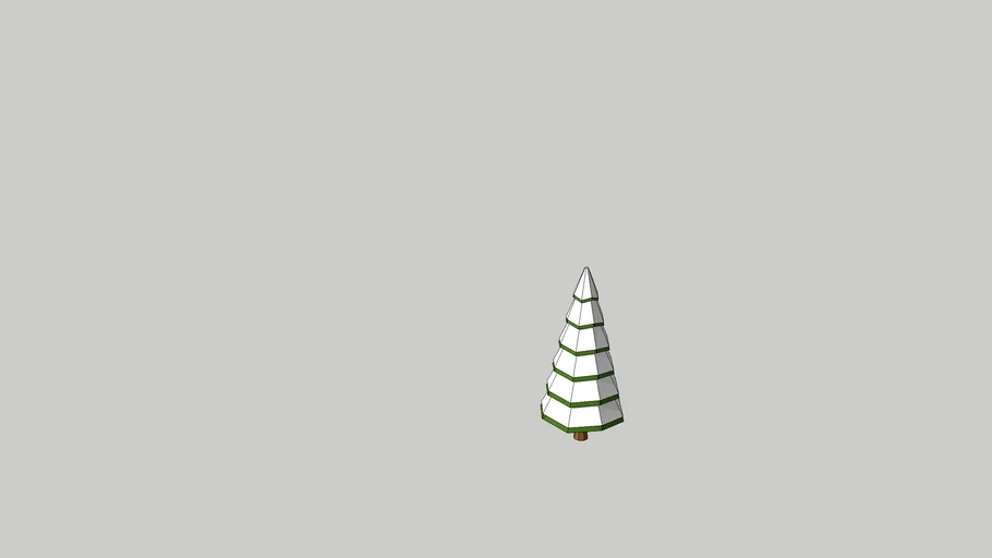low poly tree - winter | 3D Warehouse