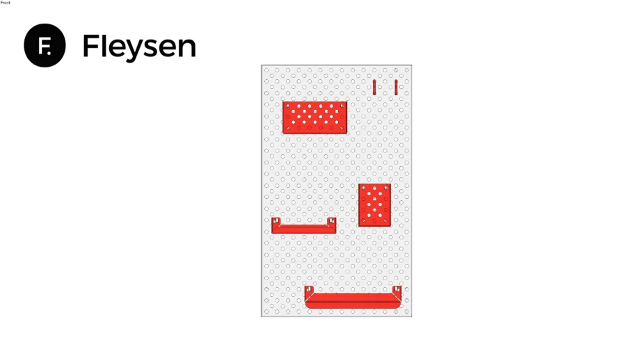 Fleysen Small Pegboard #1731 | 3D Warehouse