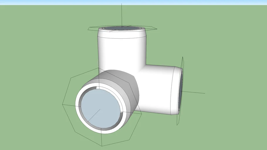 3/4' PVC 3 Way Junction | 3D Warehouse