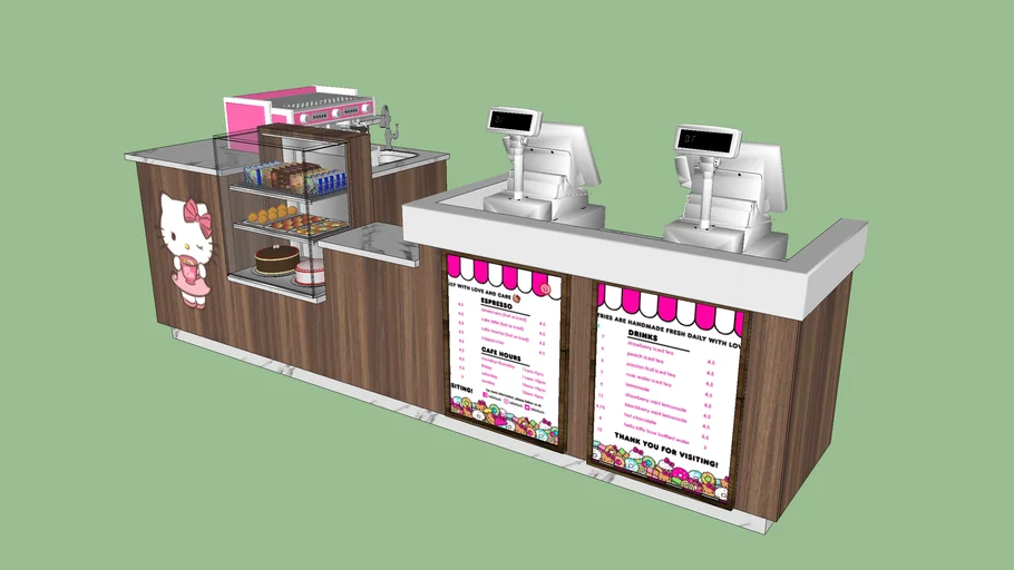 hello kitty, kitty bar, kitty reception | 3D Warehouse