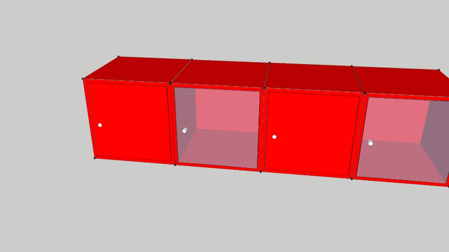 red ikea cubes | 3D Warehouse