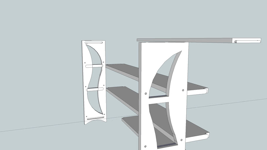 Simple 3-Shelf Design | 3D Warehouse