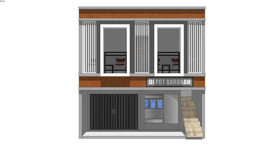 Toko dan Kos Minimalis | 3D Warehouse